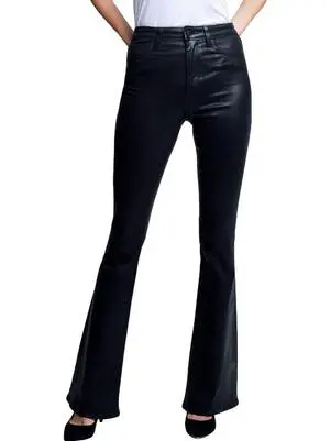 L'AGENCE Marty Coated Flare Leg Jeans