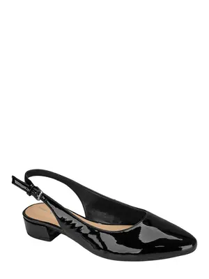 Easy Spirit Easy Spirit Cassius Slingback Flat Black 002