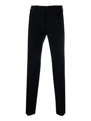 Incotex Mid-rise Straight-leg Trousers - Blue