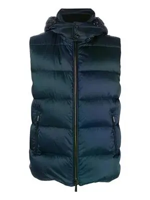 MOORER Padded Down Gilet - Blue