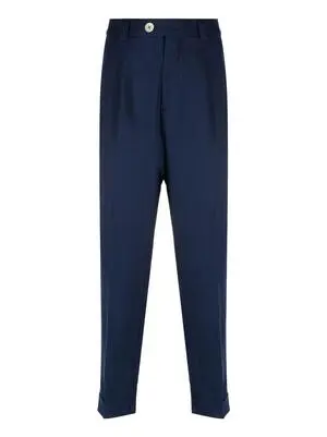 Brunello Cucinelli Tailored Cropped Trousers - Blue