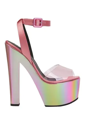 GIUSEPPE ZANOTTI Tarifa Plexi 170mm Sandals - Pink
