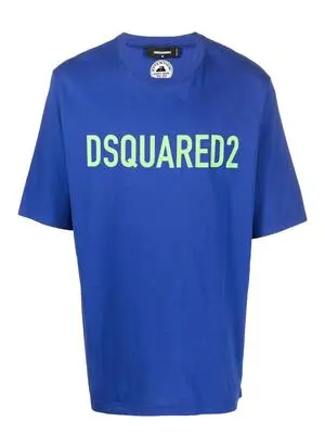 Dsquared2 Logo-print Detail T-shirt - Blue