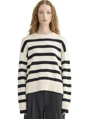 Everlane Boxy Cotton Sweater Canvas / Black