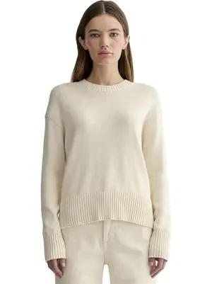 Everlane Boxy Cotton Sweater Canvas