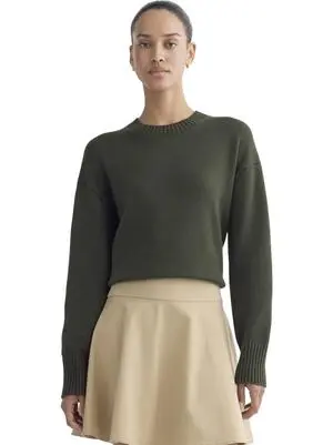 Everlane Boxy Sweater - Dark Green