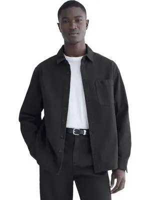Everlane Canvas Organic Cotton Overshirt - Black