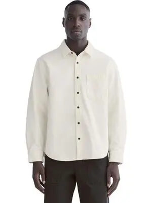Everlane Canvas Organic Cotton Overshirt - Bone