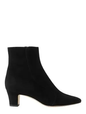 Manolo Blahnik Myconia 50 Suede Ankle Boots - Black