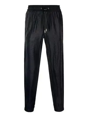 Saint Laurent Side Stripe Tapered Trousers - Black