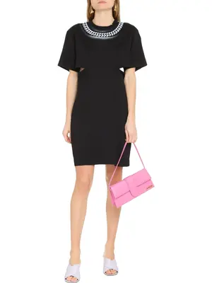 Givenchy Chain-print T-shirt Dress - Black