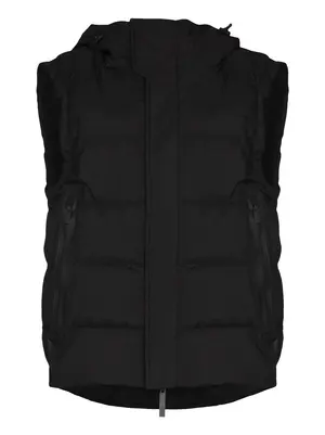 Templa Lang Hooded Puffer Gilet - Black