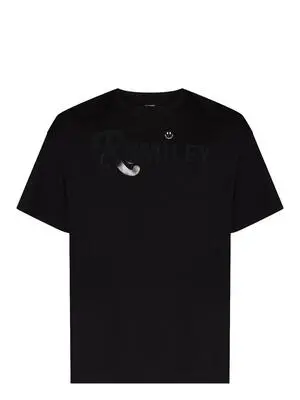 Raf Simons X Smiley Slogan-print T-shirt - Black