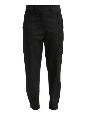 Derek Lam 10 Crosby Elian Mid-rise Stretch Cargo Pants Black
