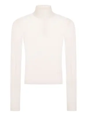 Dolce & Gabbana Ribbed Knit Top - White