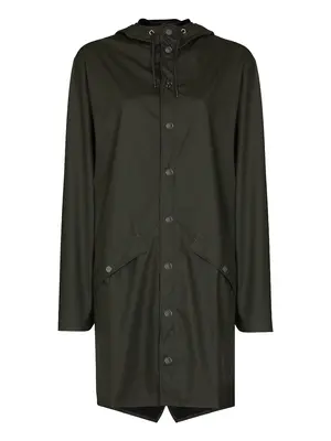 Rains Longer Raincoat - Green