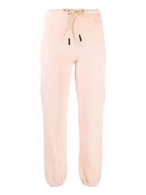 Elisabetta Franchi Cotton Drawstring Track Pants - Neutrals