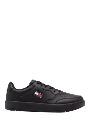 Tommy Hilfiger Logo Patch Low-top Sneakers - Black