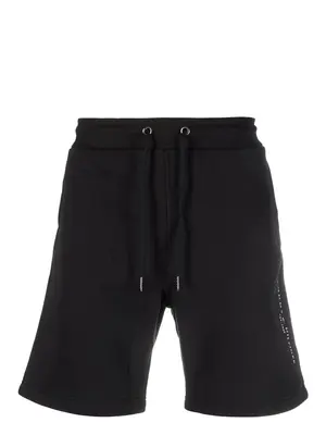 Tommy Hilfiger Drawstring Waist Track Shorts - Black