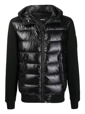 Mackage Quilted-panel Hooded Jacket - Black