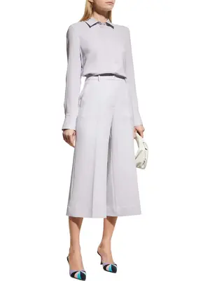 Lafayette 148 New York Lafayette 148 New York Scottie Silk Blouse Aster