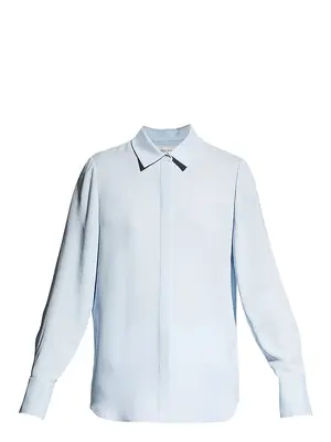 Lafayette 148 New York Lafayette 148 New York Scottie Silk Blouse Blue Mist