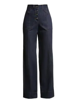 Cinq À Sept Benji Straight-leg Pants - Indigo