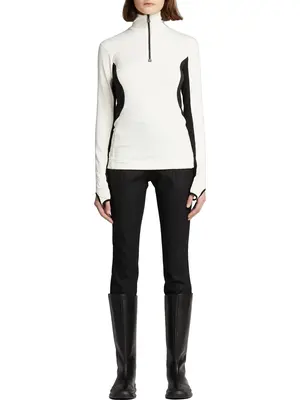 Moncler Moncler Grenoble Half-Zip Pullover Sweater Black