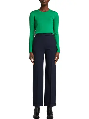 Ralph Lauren Cashmere Crewneck Sweater Spring Grn