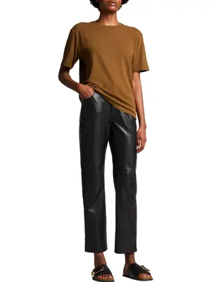 Khaite Khaite Mae Short Sleeve T-Shirt Olive