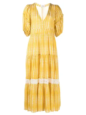 LEMLEM Welele Abstract-print Dress - Yellow