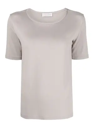 LE TRICOT PERUGIA Scoop Neck T-shirt - Neutrals