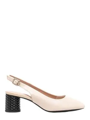 Geox 65mm Slingback Block-heel Pumps - Neutrals
