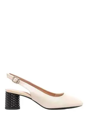 Geox Block-heel Slingback Pumps - Neutrals