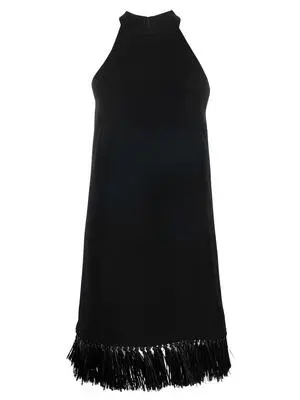 Moschino Sleeveless Tassel Fringed Dress - Black