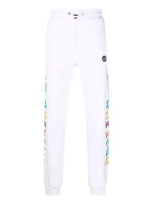 Philipp Plein Gothic Plein Logo Track Pants - White