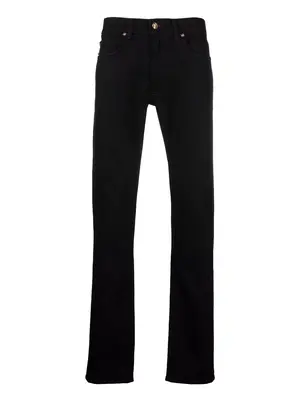 Versace Mid-rise Slim-fit Jeans - Black