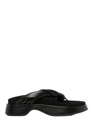 REIKE NEN Twist-strap Platform Flip-flops - Black