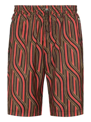 Ahluwalia Braid Print Bermuda Shorts - Green