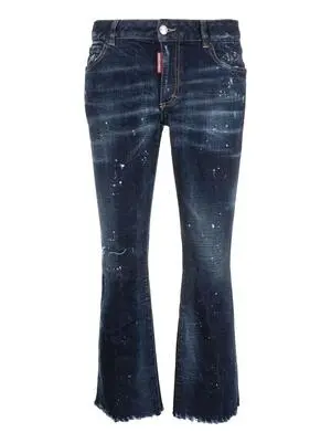 Dsquared2 Cropped Flared Jeans - Blue