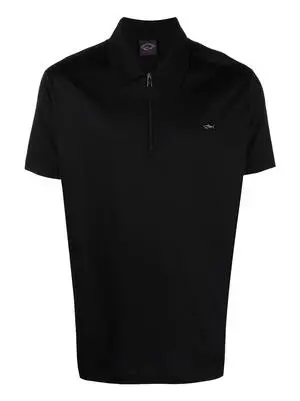 Paul & Shark Zip-fastening Polo Shirt - Black