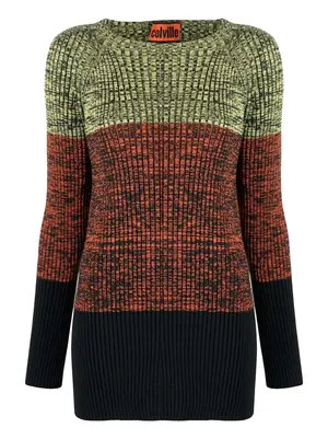 COLVILLE Colville Panelled Cut-Out Jumper