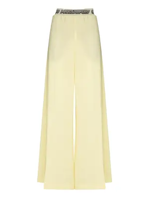 STELLA MCCARTNEY Stella McCartney Logo-Waistband Palazzo Trousers