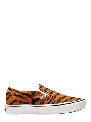 VANS Comfycush Slip-on Tiger Sneakers - Brown