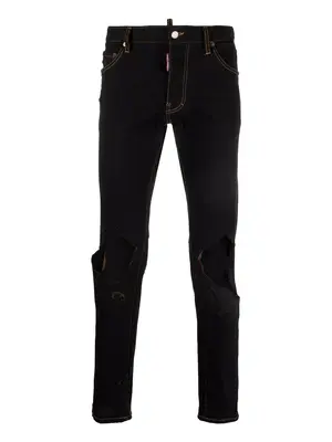 Dsquared2 Distressed Slim Jeans - Black