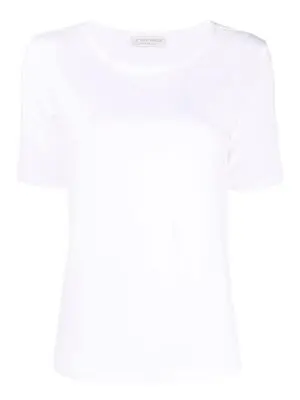 LE TRICOT PERUGIA Scoop Neck T-shirt - White