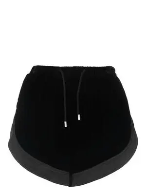 Saint Laurent Drawstring-fastening Mini Shorts - Black