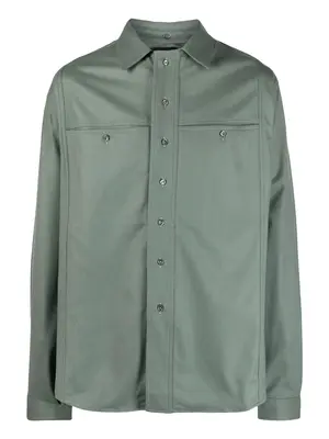 QASIMI Chest-pocket Longsleeved Shirt - Green
