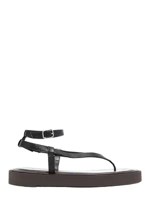 By Far Cece Wraparound Sandals - Black