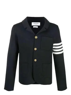 Thom Browne 4-bar Knit Blazer - Blue